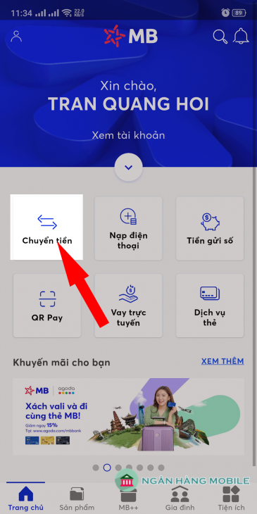Chuyển tiền thường MB Bank sang ngân hàng khác mất bao lâu - NganHangAZ.com