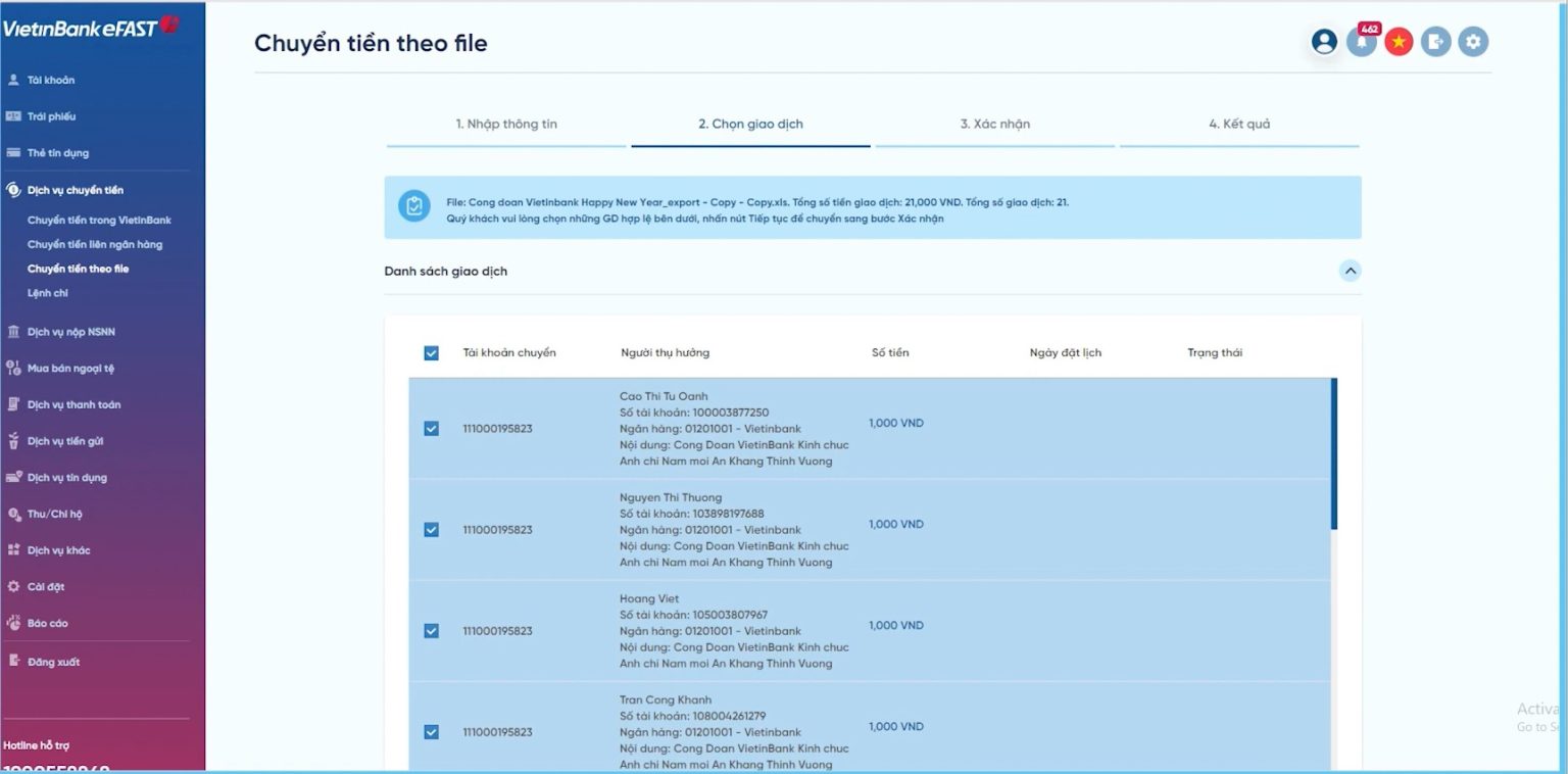 Hướng dẫn sử dụng Vietinbank eFast trên điện thoại: đăng nhập, tải, chuyển tiền - NganHangAZ.com