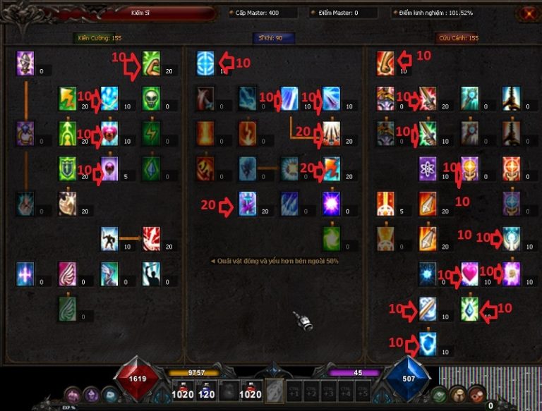 Cách Tăng Điểm MG Chiến MU SS6, MG Phép Săn Boss, PK, Train 65k 100k ...